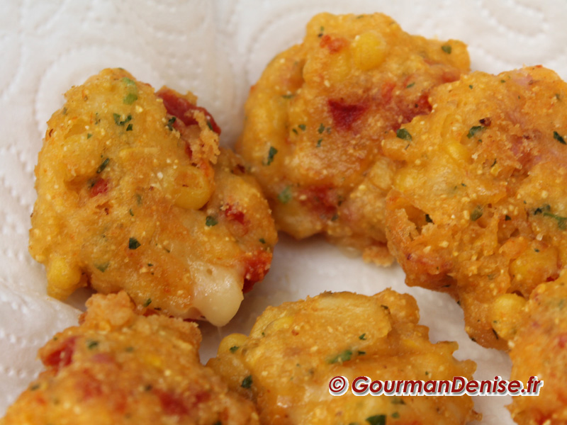 Beignets au Maïs et à la Tomme de Savoie