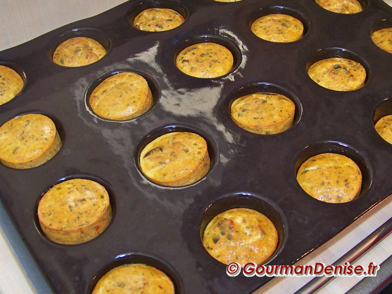 Flans de ratatouille au basilic et au pesto de tomates séchées ...